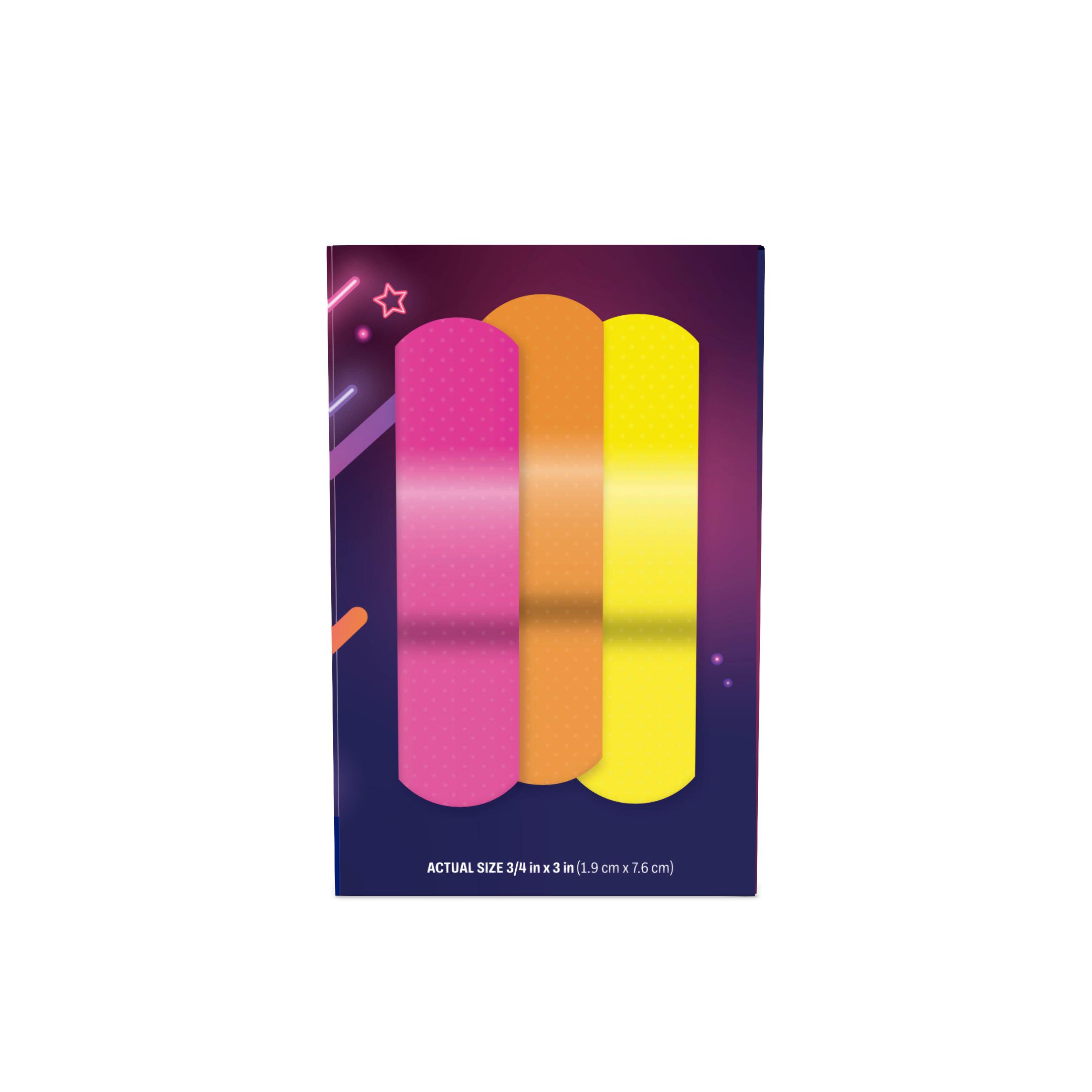 Sterile Design Series Neon Adhesive Bandages with Stat Strip®, 3/4" x 3"