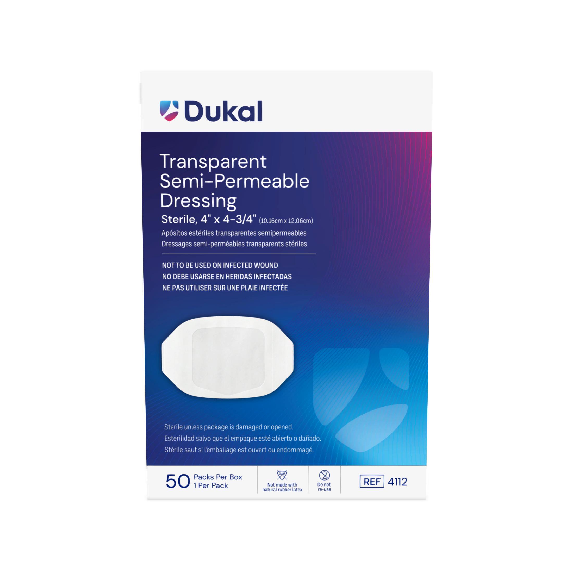 Sterile Transparent Semi-Permeable Dressing, 4" x 4-3/4"