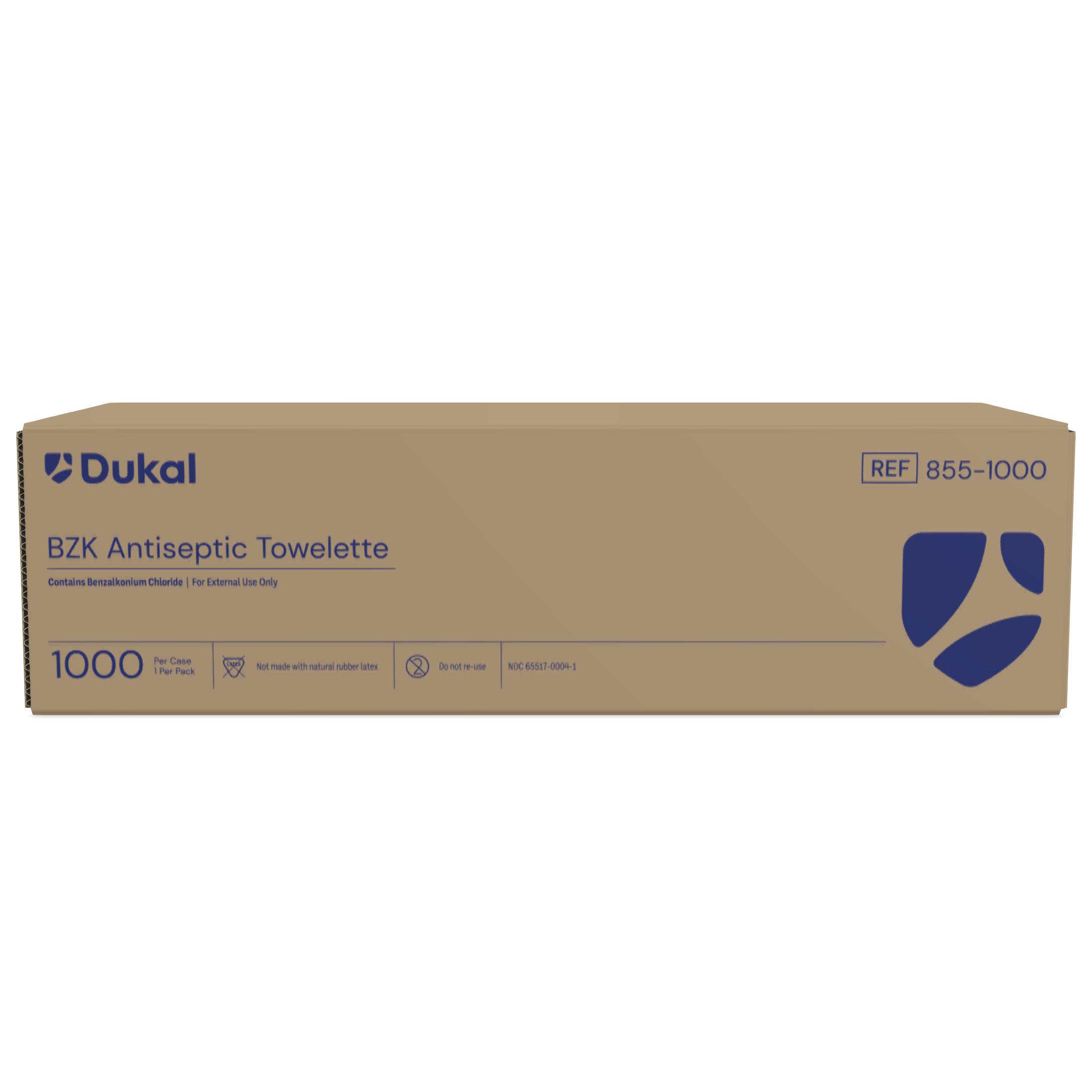 BZK Antiseptic Towelettes, 5" x 8"