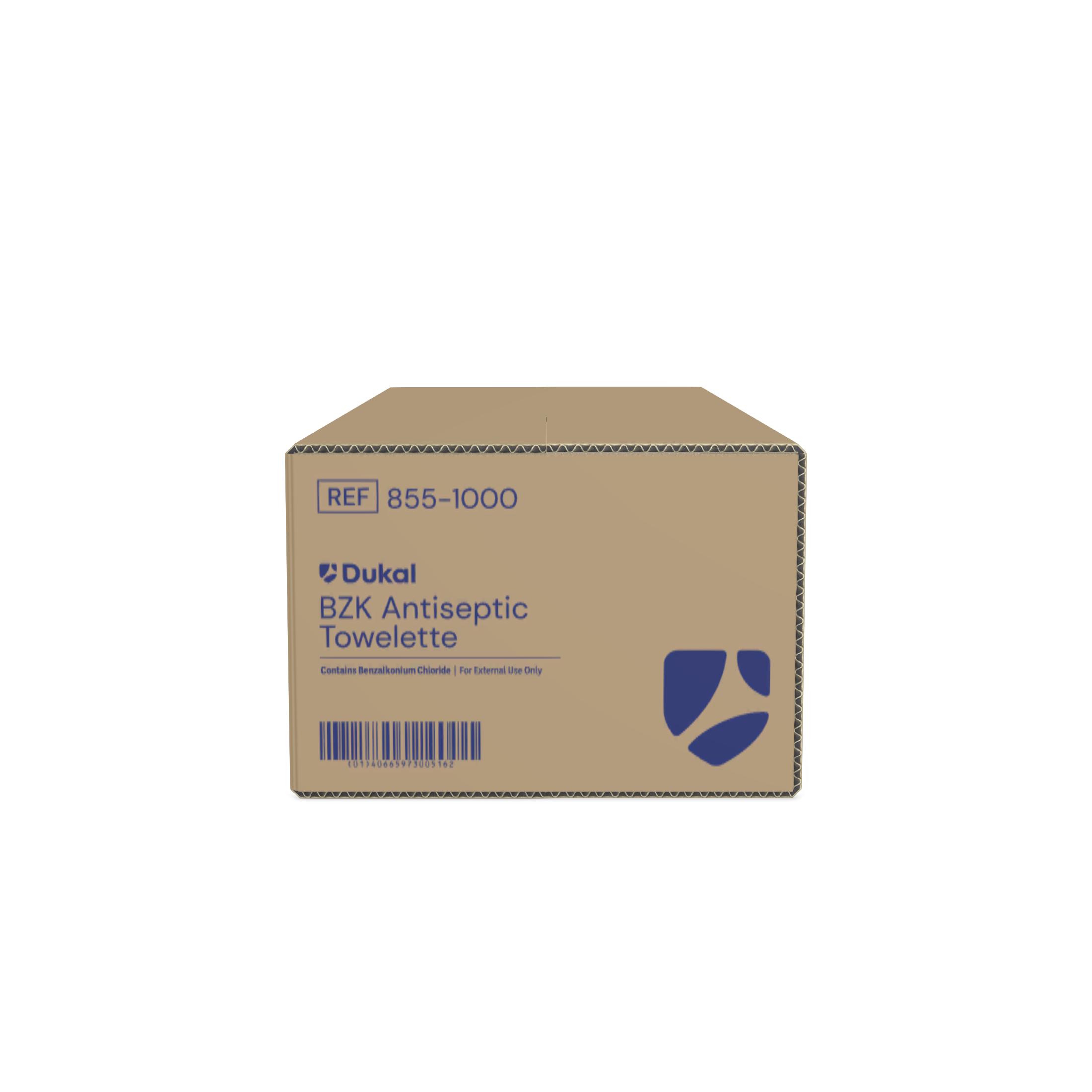 BZK Antiseptic Towelettes, 5" x 8"