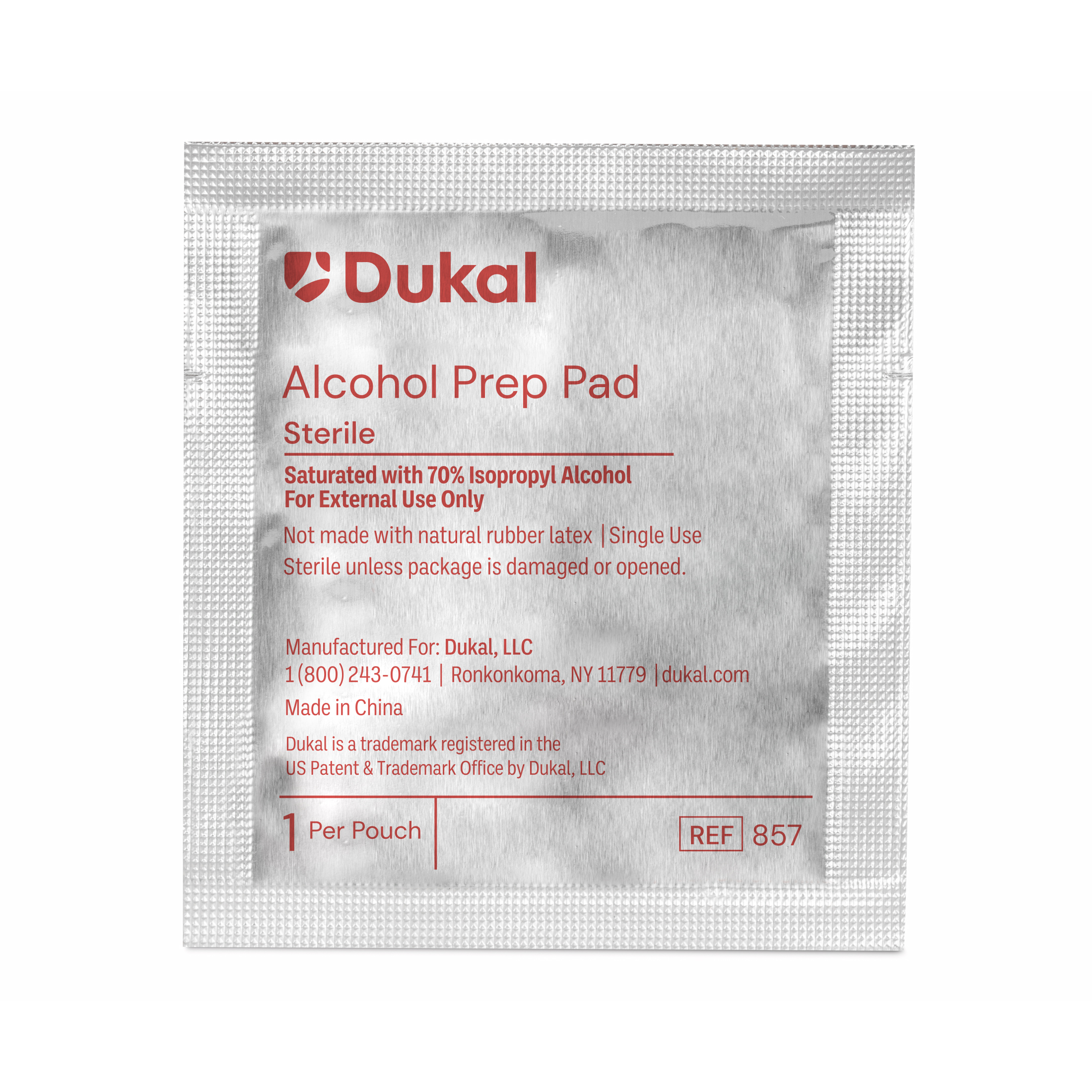 Sterile Alcohol Prep Pads, 2-Ply, Medium