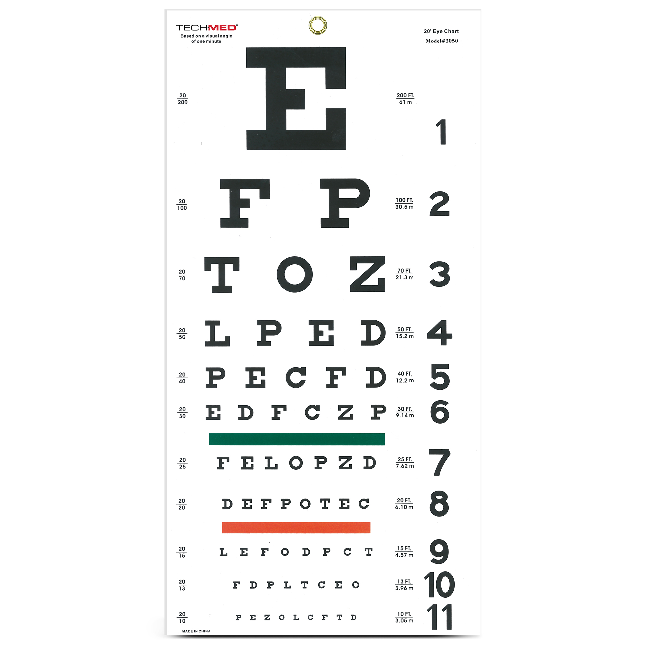 Eye Test Chart Snellen Eye Test Chart Snellen
